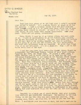 Otto Binder on John W. Campbell – Black Gate