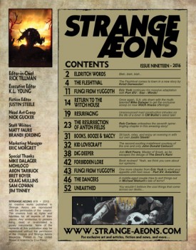 Strange Aeons 19 Now Available – Black Gate