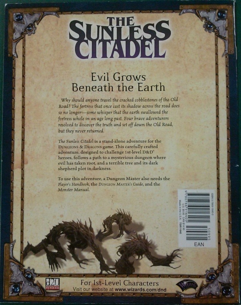 The Sunless Citadel-back – Black Gate