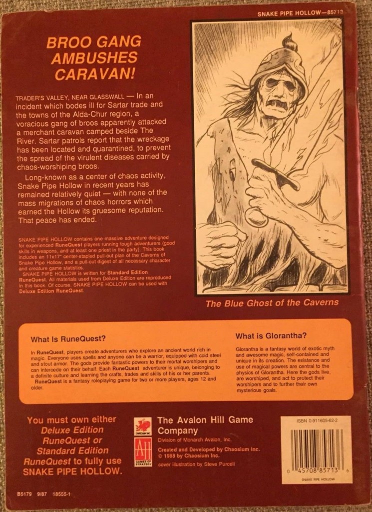 RuneQuest Snake Pipe Hollow-back – Black Gate