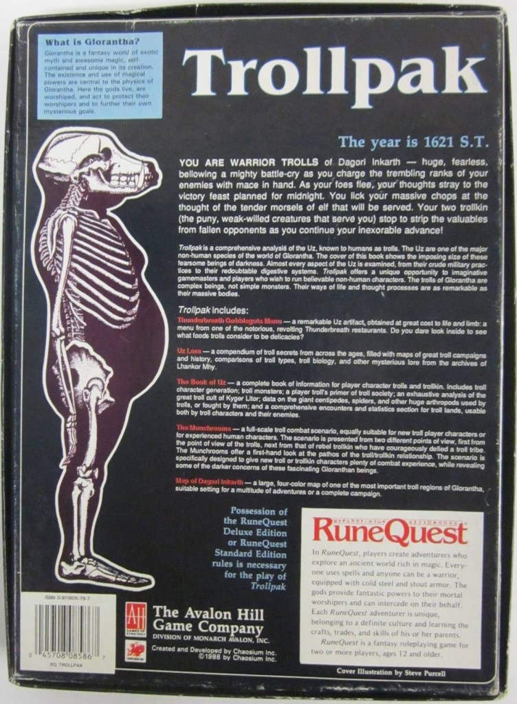 RuneQuest Trollpak-back – Black Gate