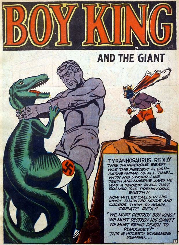 Clue Comics #4 Jun. 1943 Boy King and the Giant p1 – Black Gate