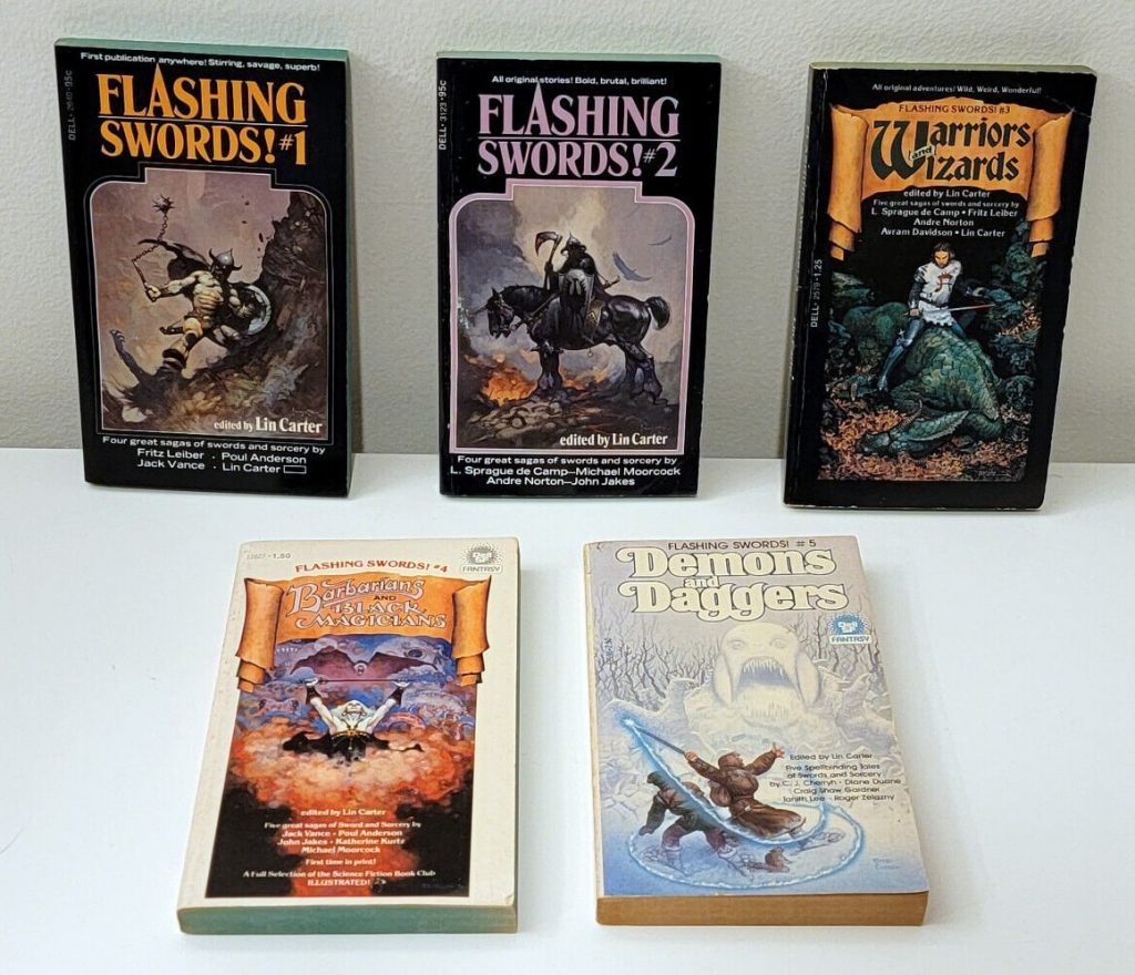 Vintage Treasures: The Flashing Swords! Original Anthologies, edited by Lin Carter – Black Gate
